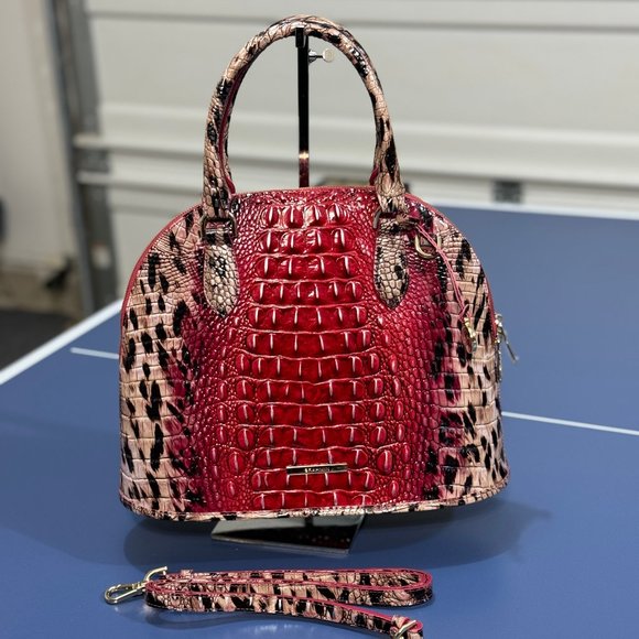 Brahmin | Bags | Brahmin Rare Ruby Prowl Ombre Georgina Nwt Firm Price ...